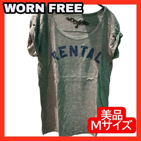 Worn Free ウォーンフリー グレー ロゴ Tシャツ レディース メルカリ