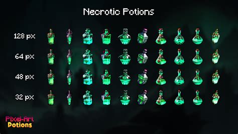 Pixel Art Potions By King Game Assets