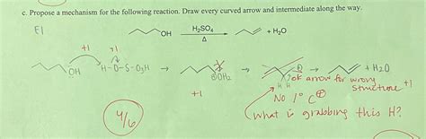 Solved C Propose A Mechanism For The Following Reaction Chegg Com