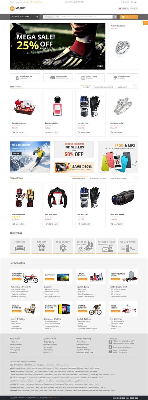 Market Multipurpose ECommerce HTML Template By Magentech ThemeForest