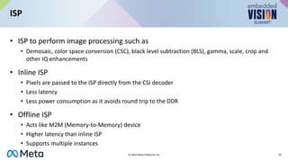 Using MIPI CSI To Interface With Multiple Cameras A Presentation From Meta PDF Operating