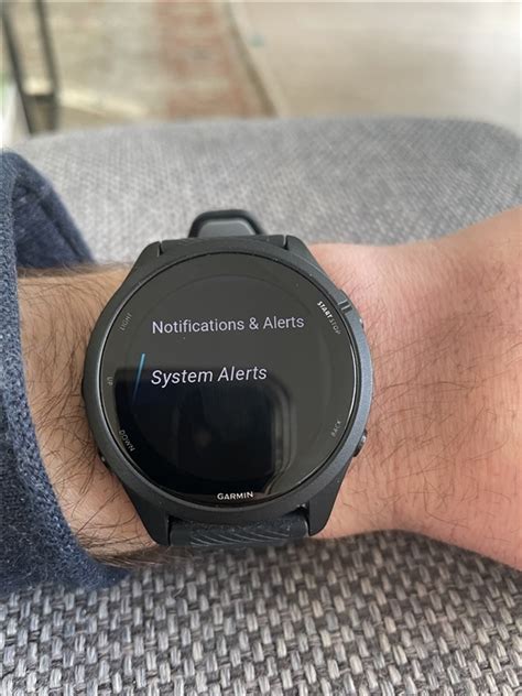 Disabling Mobile Notifications After Update Forerunner 265 Series Running Multisport