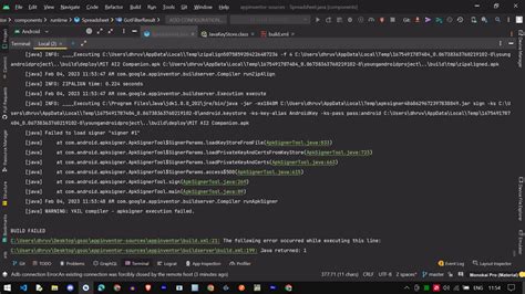 Error While Running Ant Command For Build Purpose Open Source Development MIT App Inventor