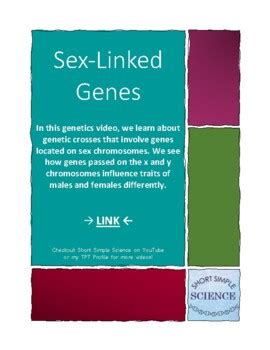 Genetics Cross Sex Linked Video By ShortSimpleScience TpT