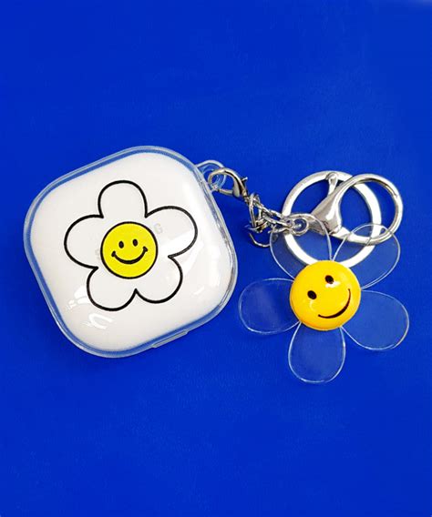 빅스마일꽃 키링세트 갤럭시 버즈프로and라이브 에어팟프로 12세대 클리어케이스 에이블리