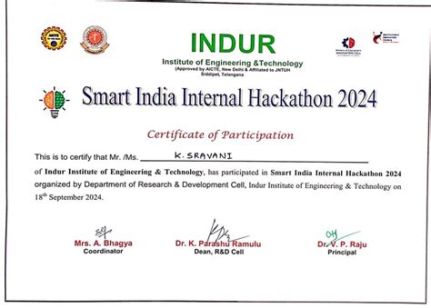 sravani kurella on linkedin smartindiahackathon hackathon2024