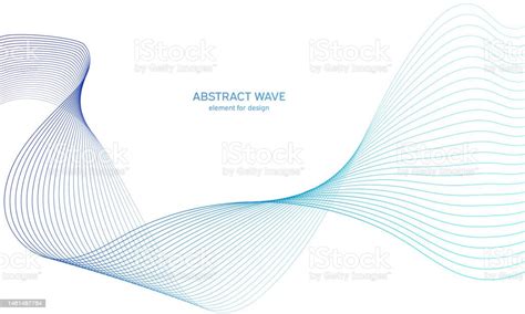 디자인을 위한 추상 다채로운 웨이브 요소 디지털 주파수 트랙 이퀄라이저 양식화된 라인 아트 배경입니다 벡터 그림입니다 혼합 도구를 사용하여 만든 선으로 물결 모양 곡선 물결