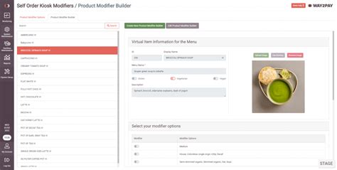 Self Order Kiosk Modifier Items Module Way2pay Support Site