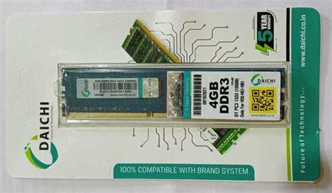 12800 1600mhz 240 Pin Dimm Desktop Module Daichi Memory Upgrade 4gb Ddr3 Ram Di4gd3 Size