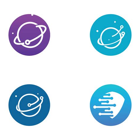 Modern Digital Tech World Logo Global Or Tech Planet And Digital Tech Protection Logo With