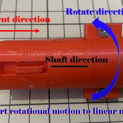 3d Printable Convert Rotational Motion To Linear Motion By Henry Wang