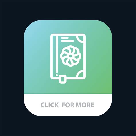 Book Flower Text Spring Mobile App Button Android And Ios Line Version