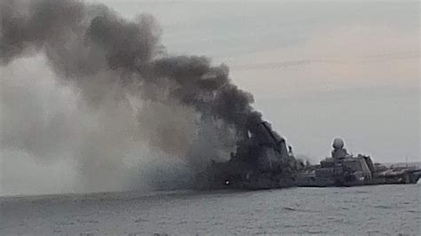 The Photos Of The Sinking Of The Russian Cruiser Moskva That Experts
