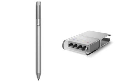 microsoft surface pen silver and microsoft pen tips grade a groupon