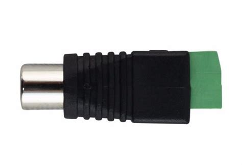 Rca Tulp Connector 2 Polig Female Met Terminals Domoticx