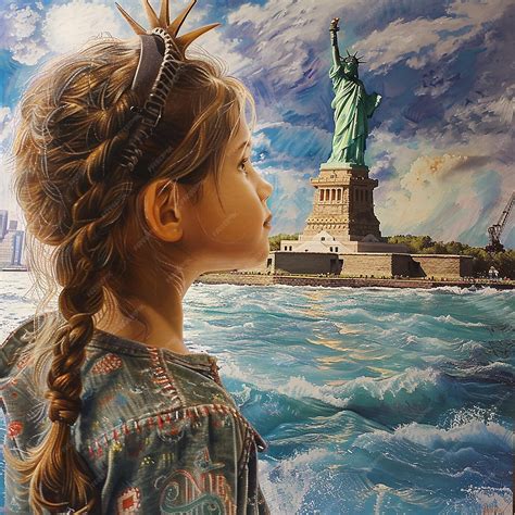 Premium Photo 3d Rendered Photo Of A Oil Painting Of A Girl Watching