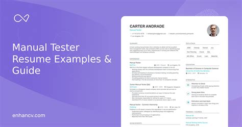 6 Manual Tester Resume Examples Guide For 2024