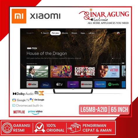 Xiaomi L M A Id Android Tv Google Tv Inch K Uhd Dolby Vision Garansi Resmi Lazada Indonesia