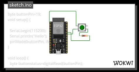 Digitalinputpulldown Wokwi Esp32 Stm32 Arduino Simulator