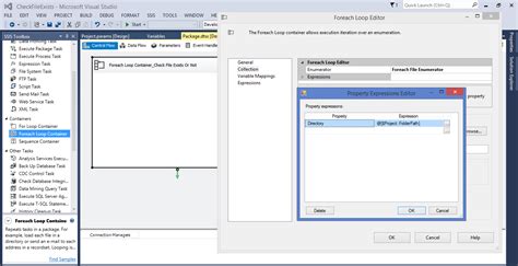 Ssis Tutorial Steps To Check If A File Exist Or Not