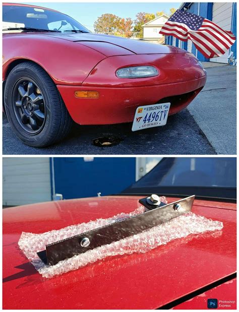 Nanb Mx5 Miata Offset Front License Plate Mount Bracket Made In Usa