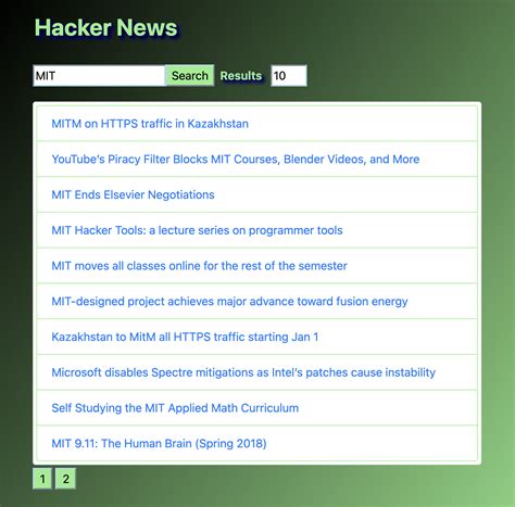 GitHub BillConley Hack News Search A Web Page That Allows Users To Perform A Keyword Search
