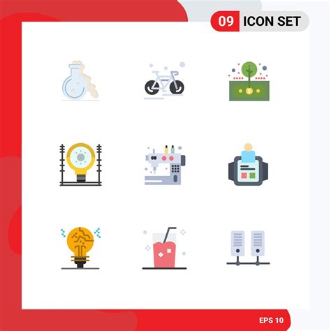 9 Flat Color Concept For Websites Mobile And Apps Generation Energy Race Define Return Editable