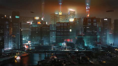 Cyberpunk Skyline