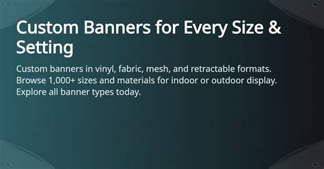 Custom Banners 1000 Styles And Materials 4over4com