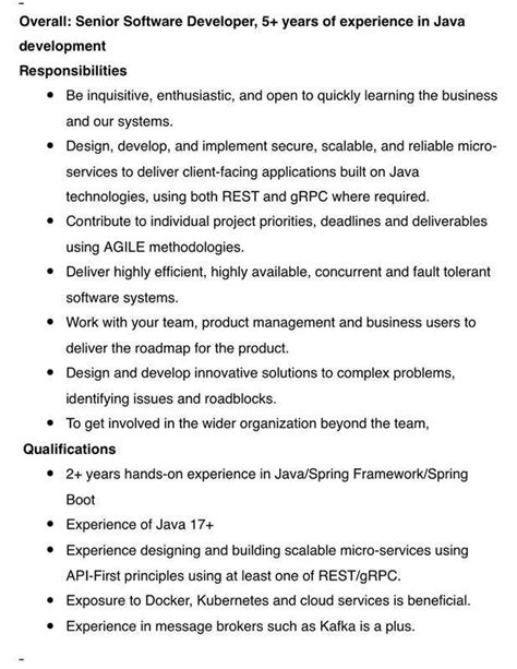 🚀 Were Hiring Srjava Developer 🚀 Vlink Inc Is Looking For A Srjava
