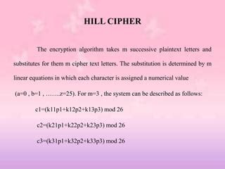 Classical Encryption Techniques PPTX Information And Network Security Computing