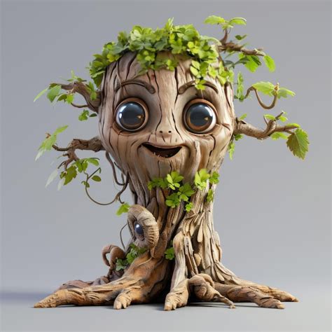 Premium Photo Tree Character Premium Photo Tree Character