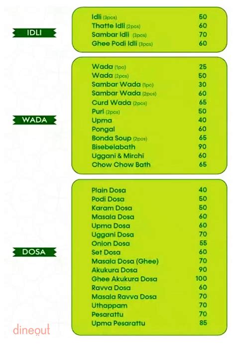 Menu Of Anantha Ruchulu Kukatpally Hyderabad Dineout