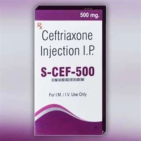 S Cef 500 Injection At Rs 49 Vial Ceftriaxone Injection In Lucknow