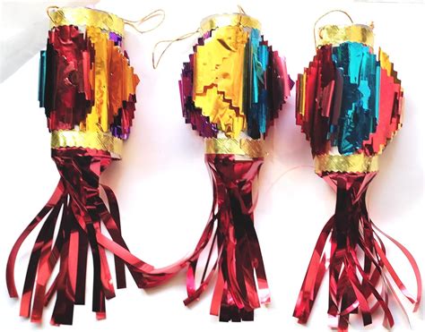 Buy Diwali Festival Beautiful Lantern Small Akash Kandil For Home Decoration Multicolor Plastic