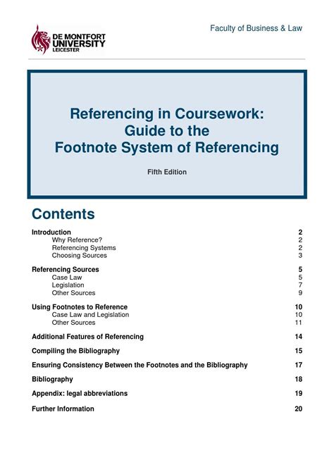 Guide To The Footnote System Of Referencing By Mind The GAP Issuu