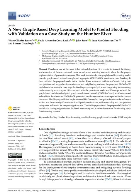 pdf a new graph based deep learning model to predict flooding with