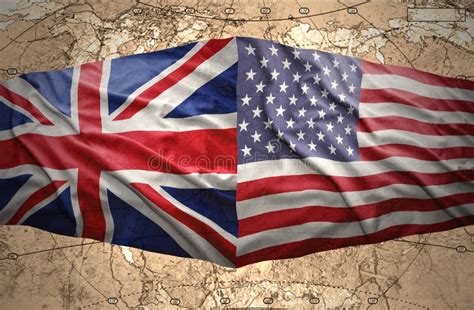Los Estados Unidos De América Y Reino Unido Foto De Archivo Imagen De