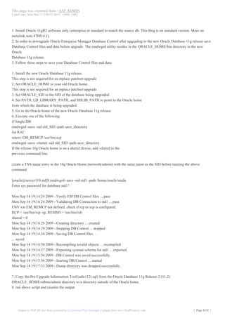 Oracle Upgradation PDF