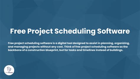 Free Project Scheduling Software To Be Efficiency On Budget Onethread