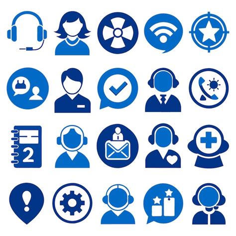 Premium Vector Set Of Technical Support Icons