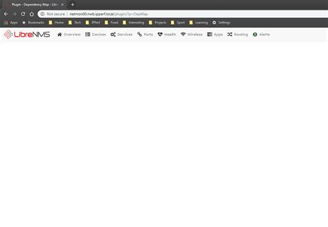 Device Dependencies Dependency Map Blank Screen Help Librenms