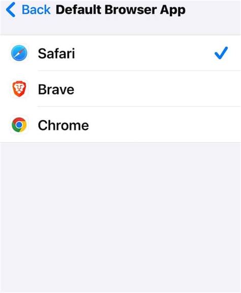 IOS How To Set A Default Browser Other Than Safari The Mac Observer