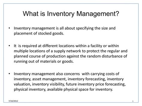 Inventory Management System PPTX Logistics Business