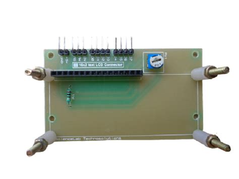 Green X Alphanumeric Text LCD Pinout PCB Board LCD Not Included Model Name Number S LCDC