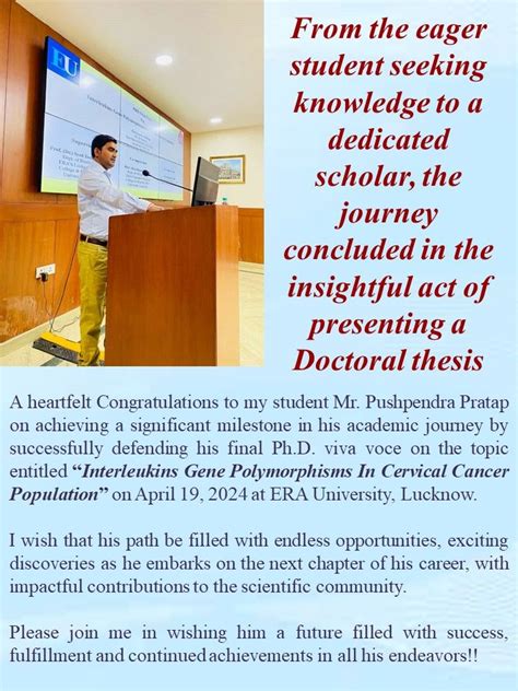 syed tasleem raza on linkedin sharing the successful phd completion