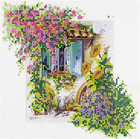 Купить Схема для вишивання бісером на натуральному художньому холсті Рожева хмаринка цена 104