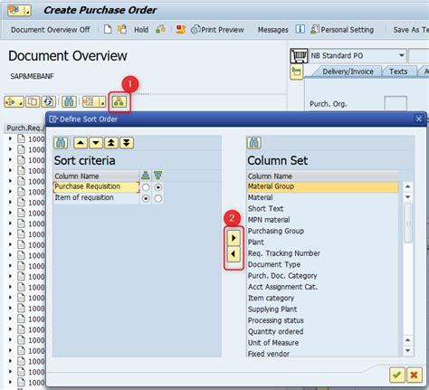 details in me21n sap community