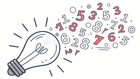 Math Formula Idea Lightbulb With Equations And Symbols Logical And