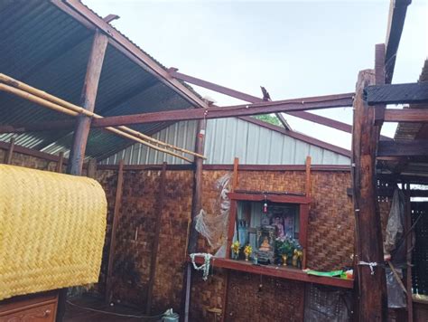 အောင်လံမြို့နယ်တွင် မိုးသက်လေပြင်းတိုက်ခတ်မှုကြောင့် ပြကြီးကျေးရွာနှင့